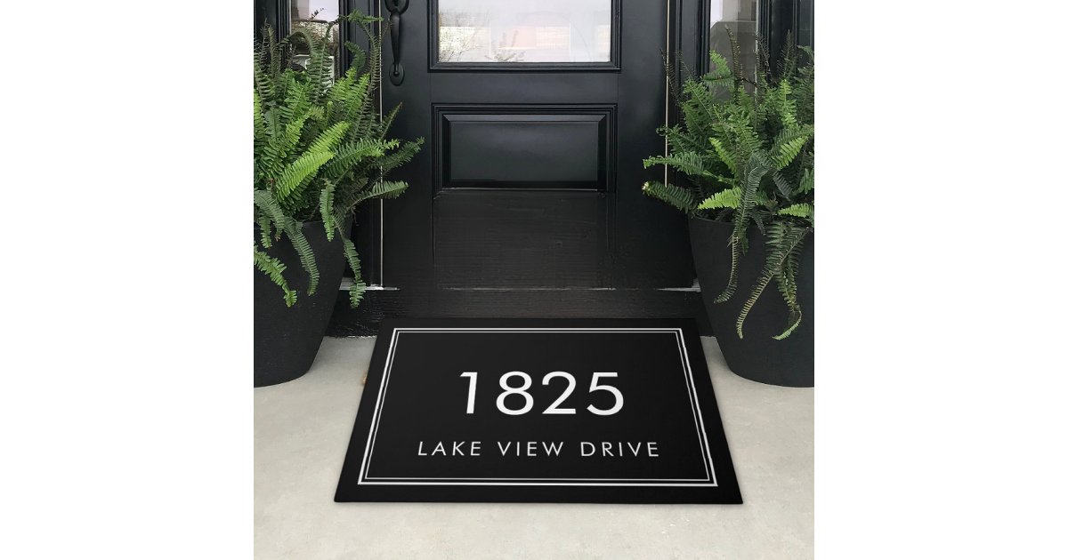 Custom Address Door Mat | Zazzle