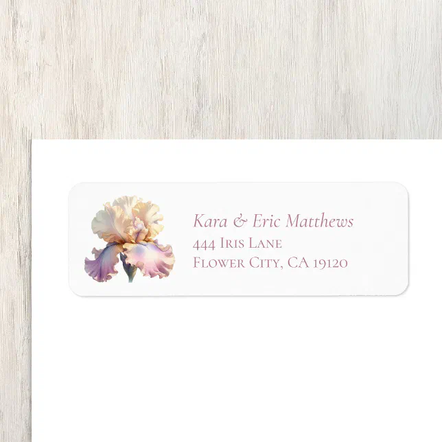 Custom Address Labels Elegant Unique Blush Flower | Zazzle