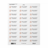 Custom Address Labels Navy Wedding | Zazzle