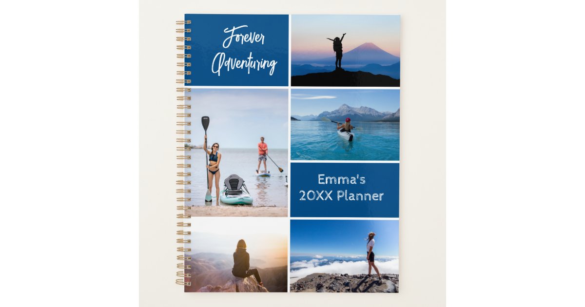 Custom Adventure Photo Collage Planner | Zazzle