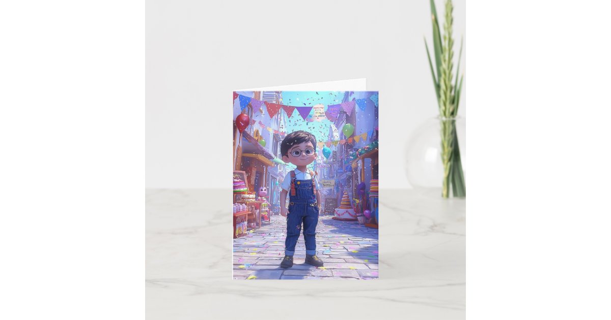Custom AI Photo Greeting Card | Personalized Messa | Zazzle
