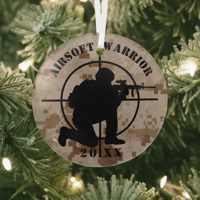 Custom Airsoft Team Christmas Ornament | Zazzle