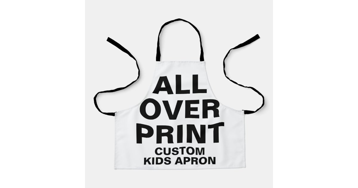 Custom All Over Print Kids Small Apron | Zazzle