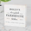 Custom, Always Fresh Farmhouse Kitchen Wooden Box Sign | Zazzle