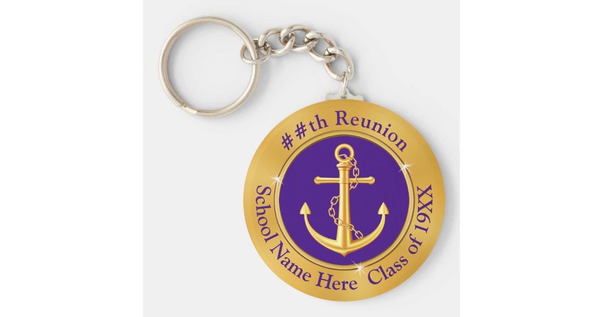 Custom Anchor Keychains Your Image, Text and Color | Zazzle
