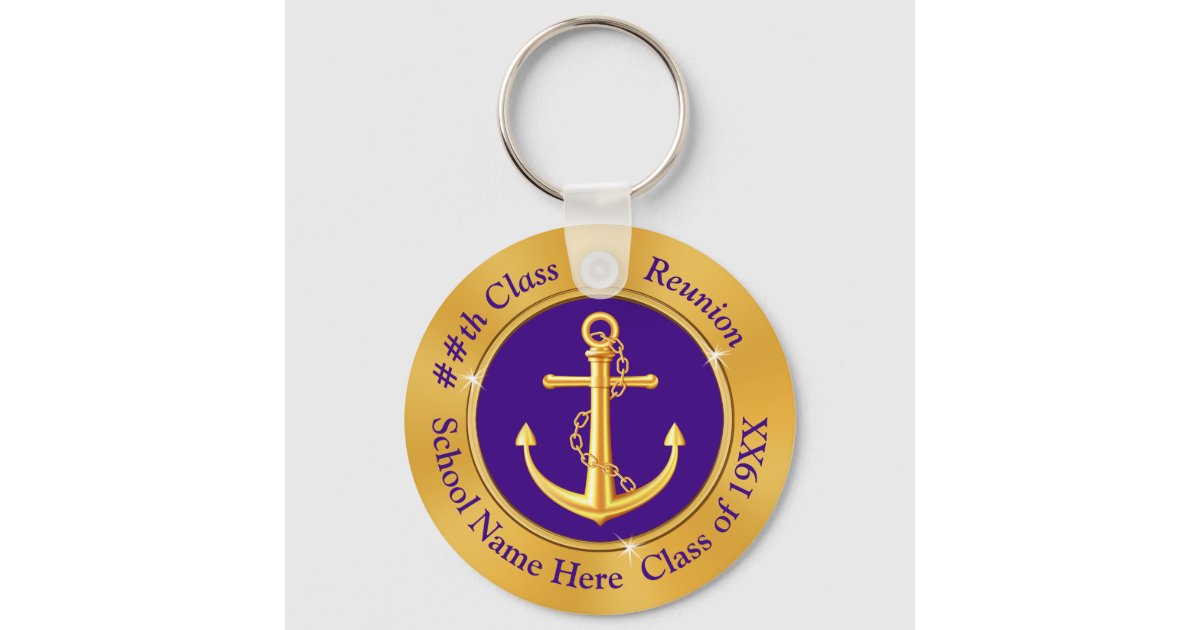 Custom Anchor Keychains Your Image, Text and Color | Zazzle