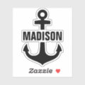 Custom Anchor Name Sticker | Zazzle