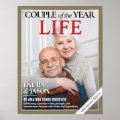 Custom Anniversary Magazine Cover, Couple Portrait Poster | Zazzle