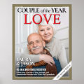 Custom Anniversary Magazine Cover, Couple Portrait Poster | Zazzle