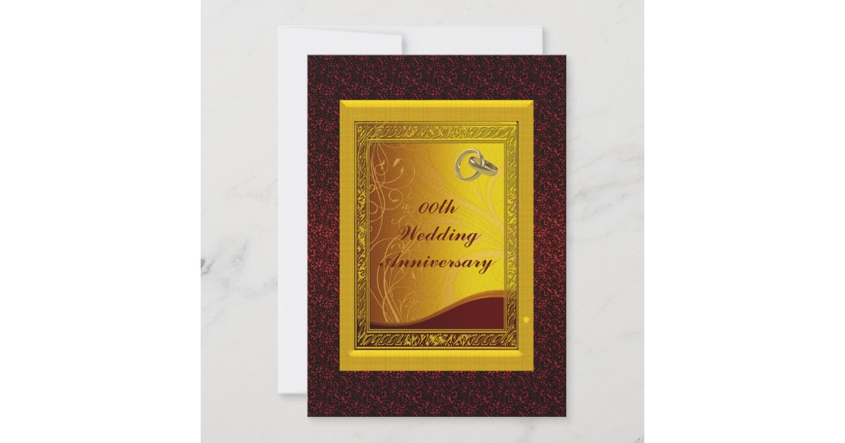 Custom Anniversary Party Invitation | Zazzle