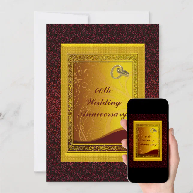 Custom Anniversary Party Invitation | Zazzle