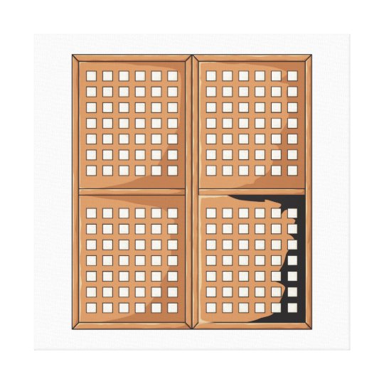 Custom Antique Capiz Shell Window Panels Invites Canvas Print | Zazzle.com