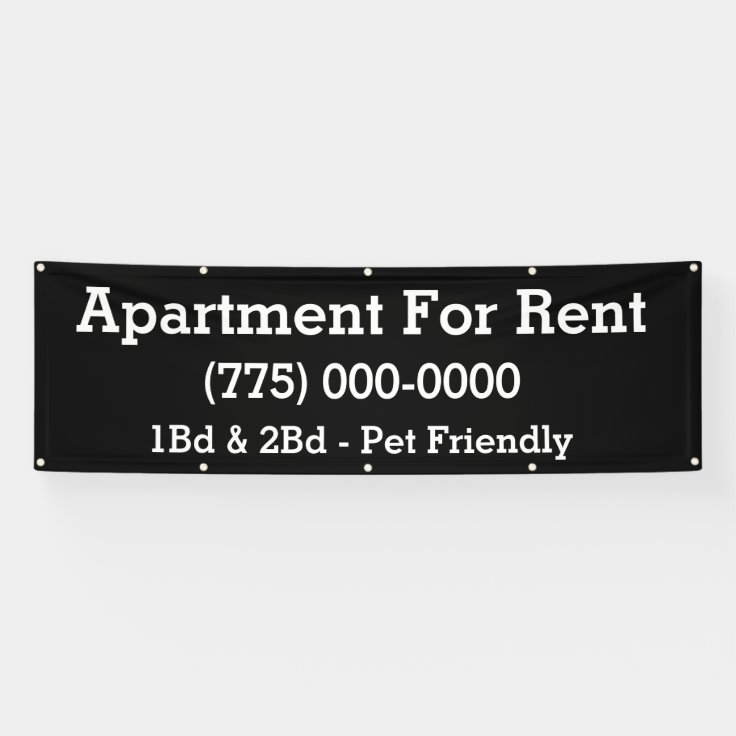 Custom Apartment For Rent Banner | Zazzle