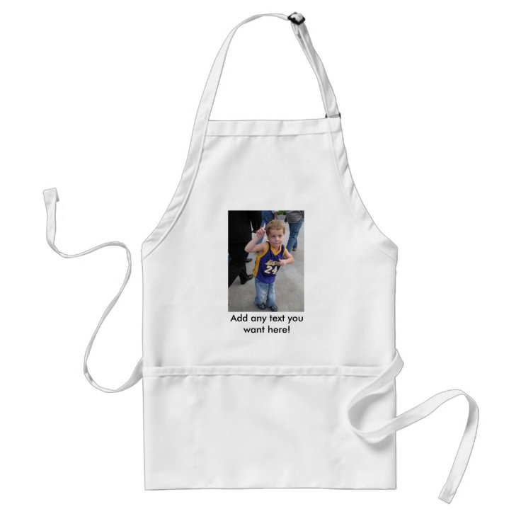 Custom Apron with Picture and Text | Zazzle