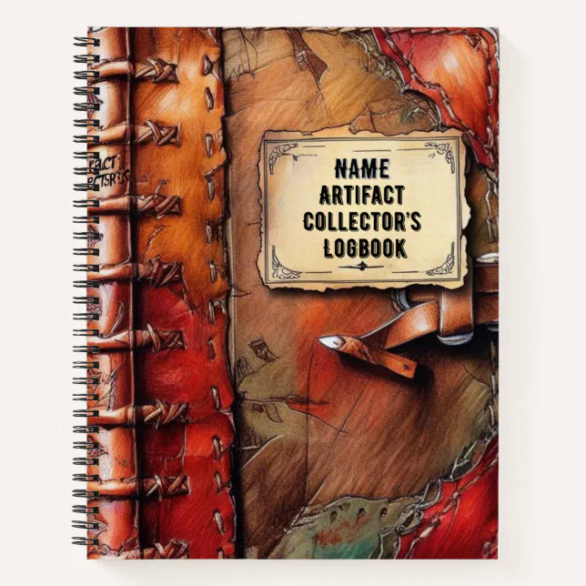 Custom Artifact Collector's Logbook Notebook | Zazzle
