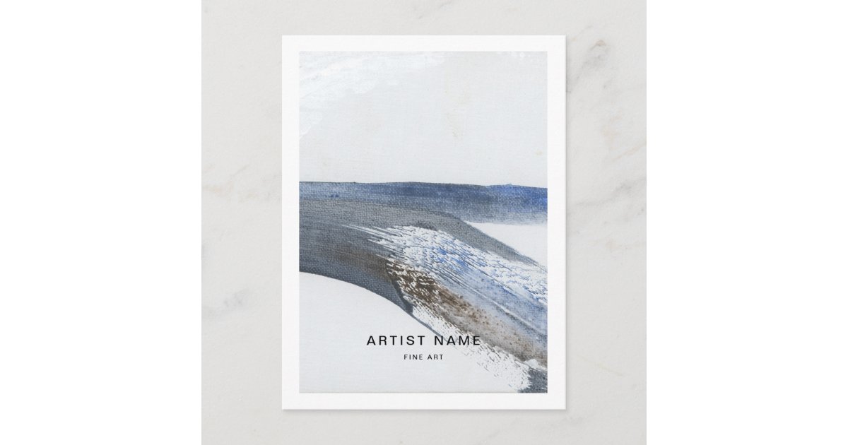 Custom Artist Postcard Template | Zazzle