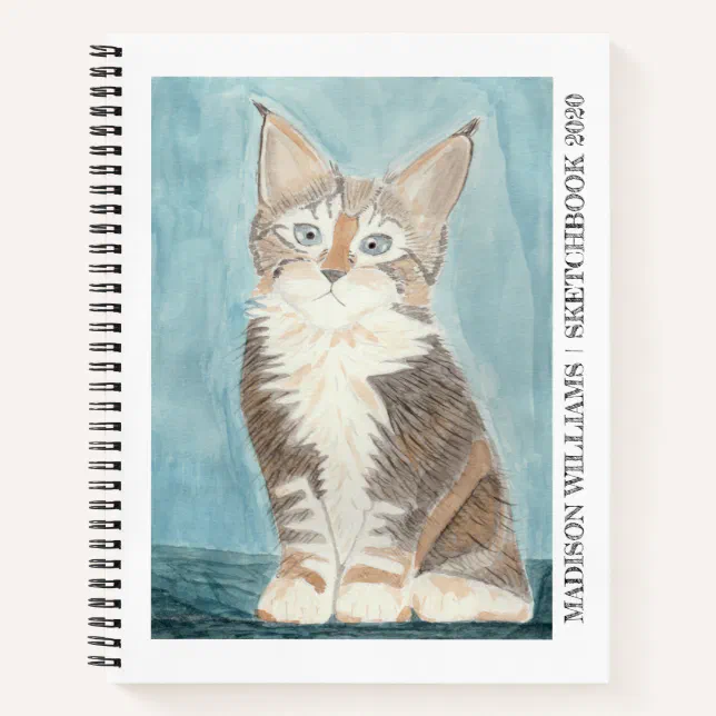 Custom Artist Sketchbook Upload Your Own Artwork Notebook | Zazzle
