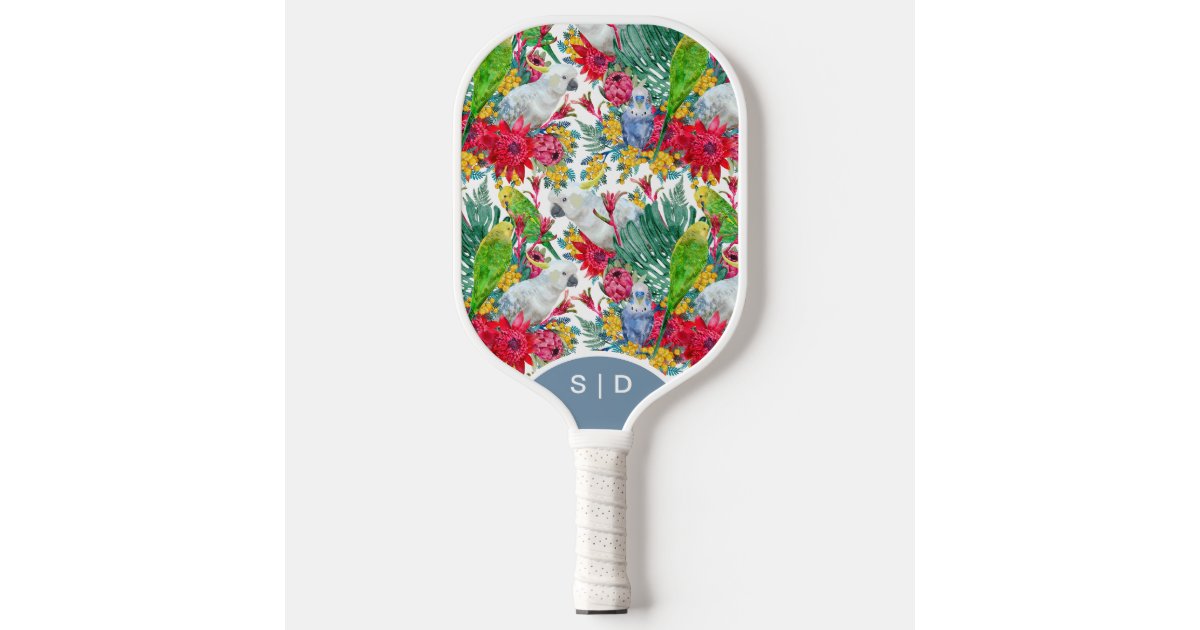 Custom Australian Parrots Pickleball Paddle | Zazzle