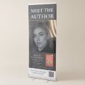 Custom Author Photo Book Signing Event Promo Retractable Banner | Zazzle