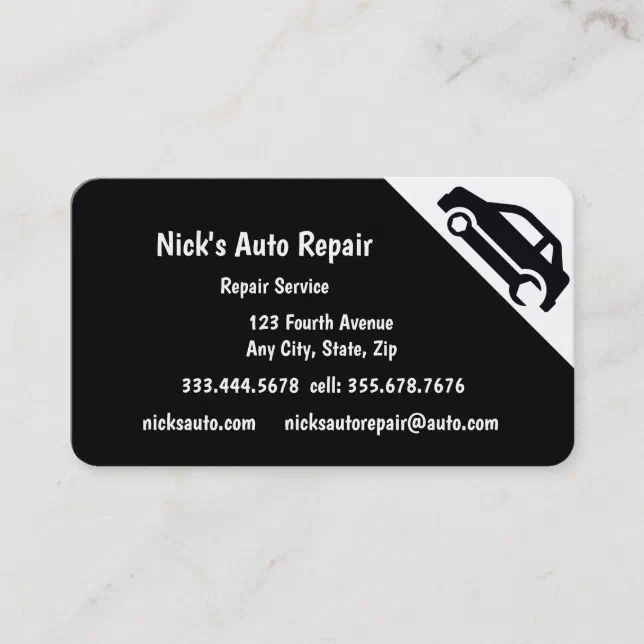 Custom Auto Repair Business Cards | Zazzle