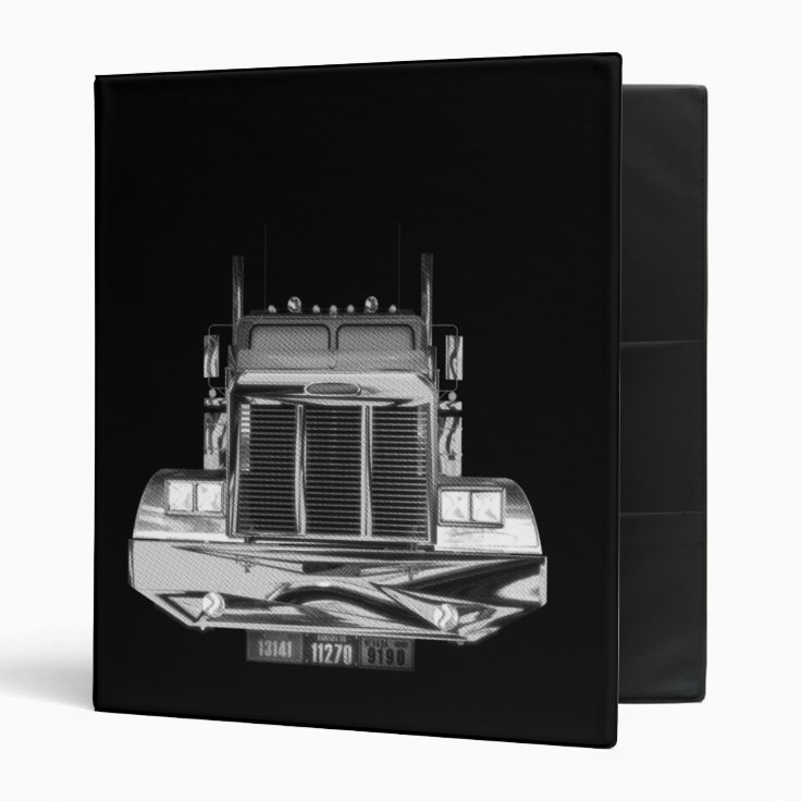 Custom Avery Trucker Log Book Binder | Zazzle