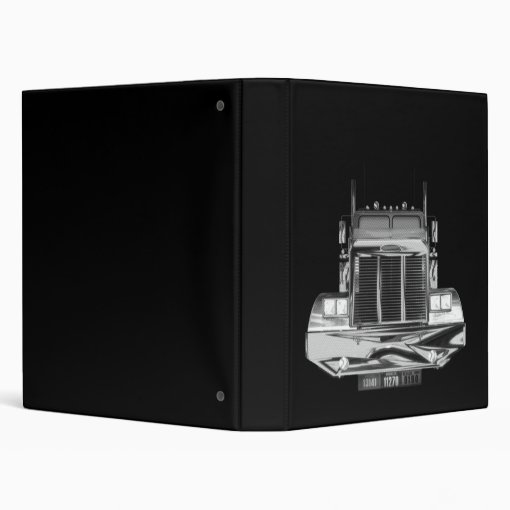 Custom Avery Trucker Log Book Binder | Zazzle