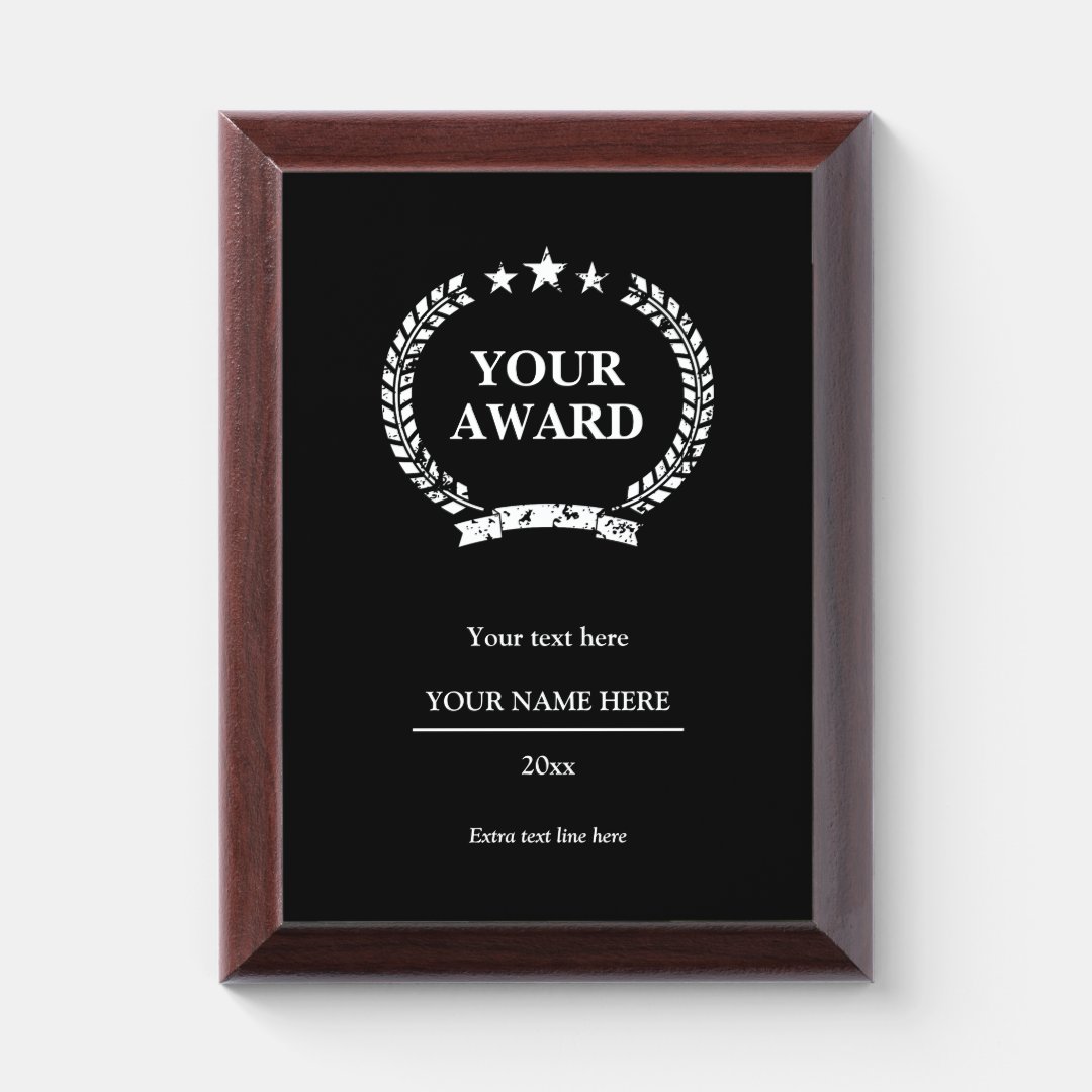 Custom award plaques for achievements and more | Zazzle