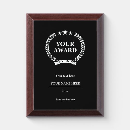 Custom award plaques for achievements and more | Zazzle.com