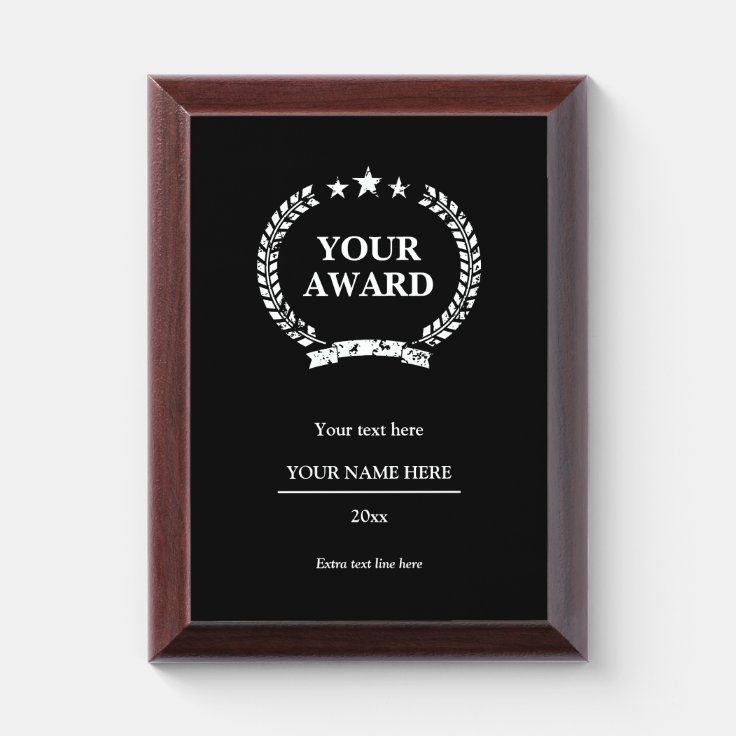 Custom award plaques for achievements and more | Zazzle