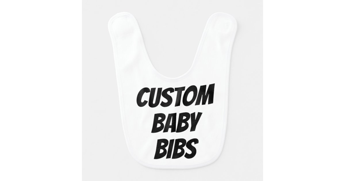 Custom Baby Bib Blank Template | Zazzle