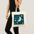 Custom Baby Boy Twinkle Little Star Moon Tote Bag | Zazzle