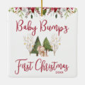 Custom Baby Bump's First Christmas Ceramic Ornament | Zazzle