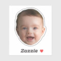 Custom Baby Face, Funny custom photo Sticker | Zazzle