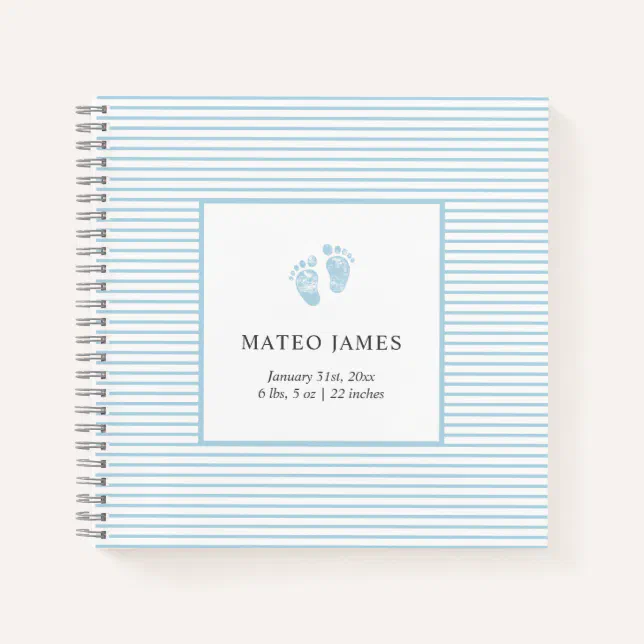 Custom Baby Milestone Record Book Baby Journal | Zazzle