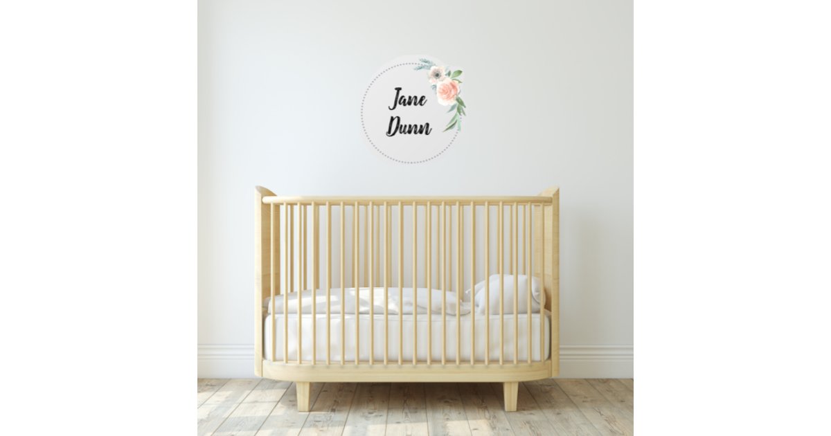 Custom Baby Name Wall Decal Sticker | Zazzle