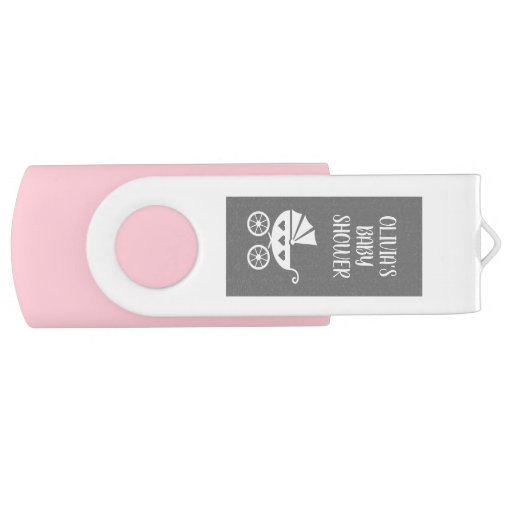 Custom baby shower USB flash drive for newborn | Zazzle