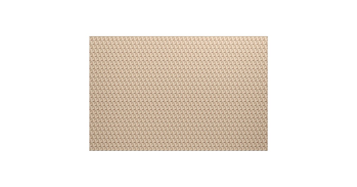Custom back Color Cute Saw Whet Owl Bird Fabric | Zazzle