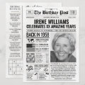 Custom Back in 1958 Newspaper Birthday Card, Trend Holiday Card | Zazzle