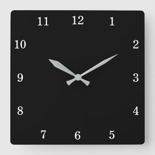 Custom Background Color Personalized Wall Clock Zazzle
