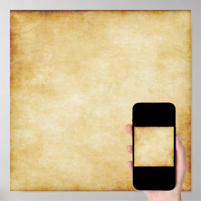 Custom Background Parchment Paper Template Poster | Zazzle
