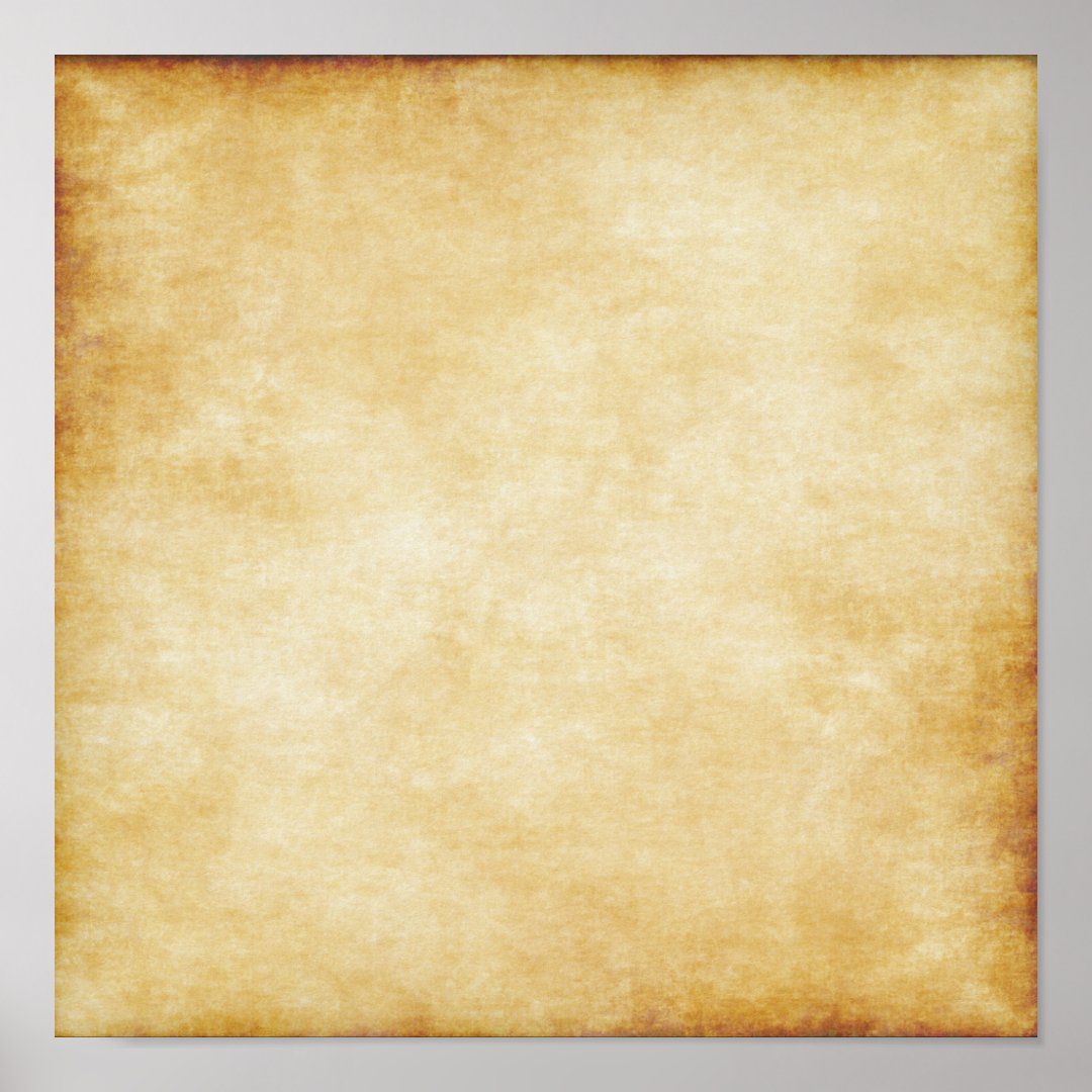 Custom Background Parchment Paper Template Poster | Zazzle