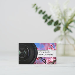 Custom Background Photography Business Card | Zazzle