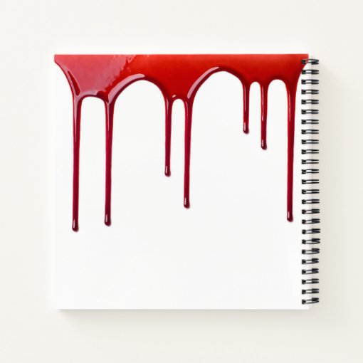 Custom Bad Ideas Dripping Blood Sketchbook Notebook | Zazzle