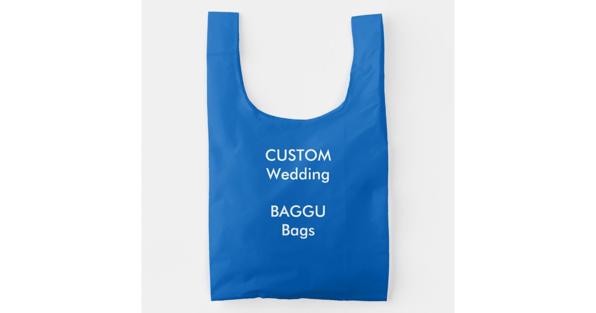 Custom BAGGU Reusable Bags BLUE | Zazzle