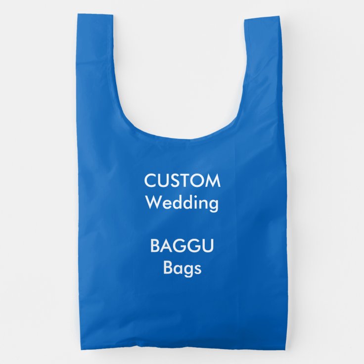 Custom BAGGU Reusable Bags BLUE | Zazzle