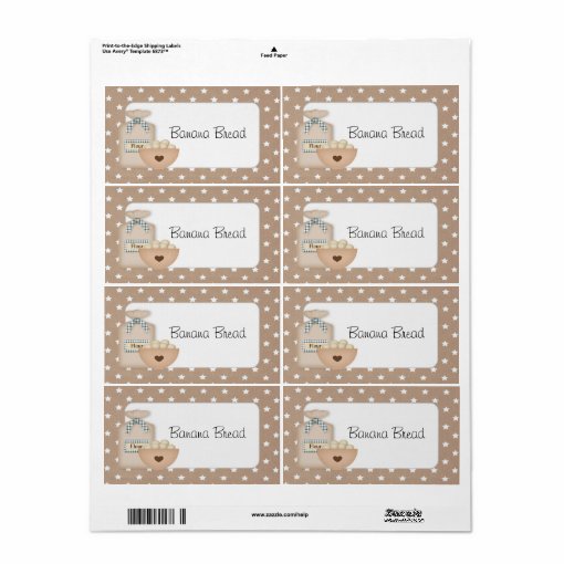 Custom Baked Goods Label | Zazzle