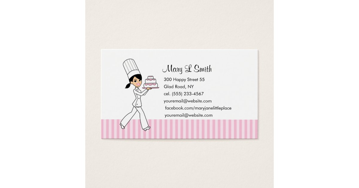 Custom Baker Calling Card | Zazzle