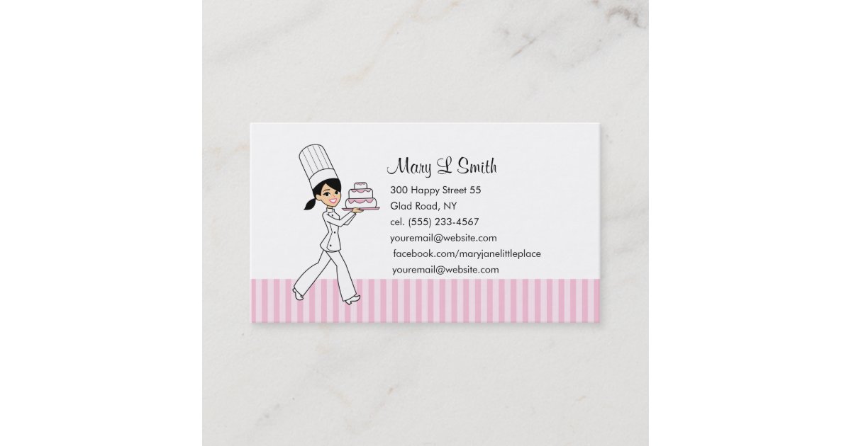 Custom Baker Calling Card | Zazzle