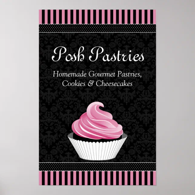 CUSTOM Bakery Poster | Zazzle