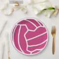 Custom Ball Design Netball Themed Party Paper Plates | Zazzle